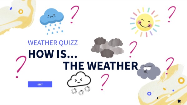 1º INF - WEATHER QUIZZ preschool
