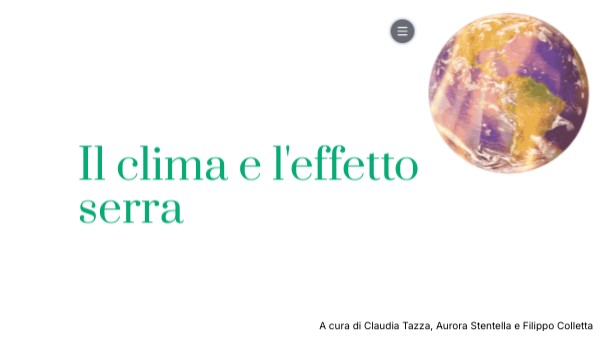 Presentazione clima e effetto serra | Genially