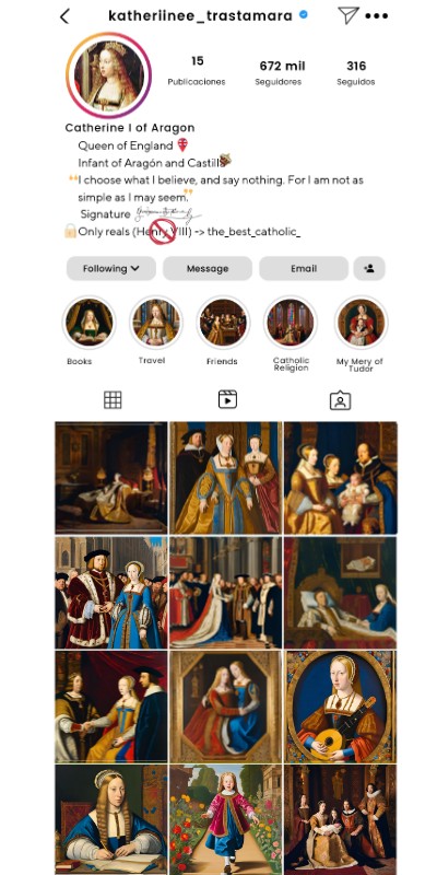 Catherine Instagram | Genially
