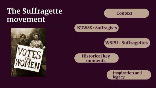 The Suffragette movement