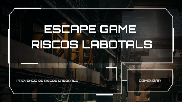ESCAPE GAME Riscos laborals