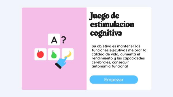 Cognitive Stimulation Games