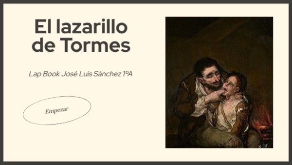 LAPBOOK El lazarillo de Tormes | Genially