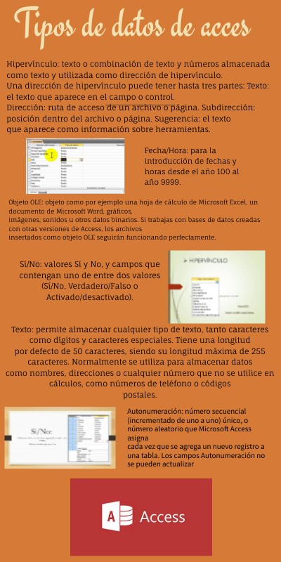Tipos de datos acces | Genially