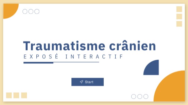 Traumatisme crânien - exposé interactif | Genially