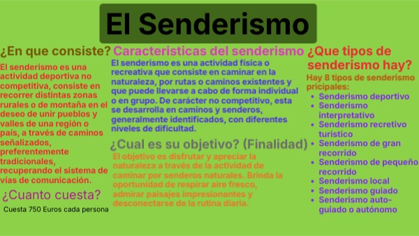 El Senderismo | Genially