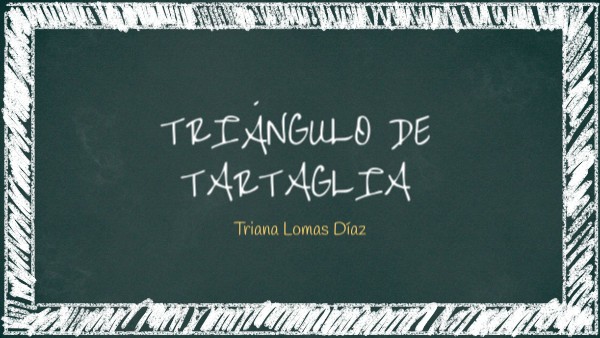 Triángulo de Tartaglia y Relación Cardano-Vieta