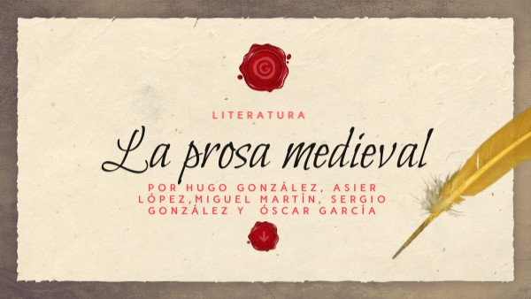 LA PROSA MEDIEVAL