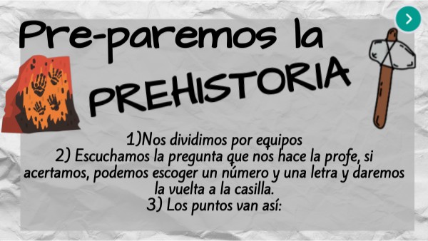 Juego Prehistoria FPB