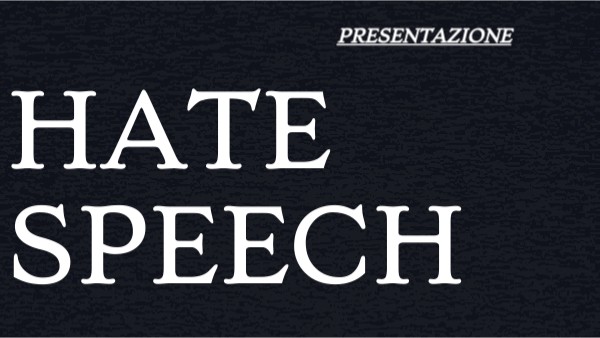 hate speech PARMIANI RUGGERI AURORA