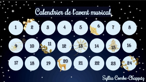 Calendrier de l'avent musical - Syllia