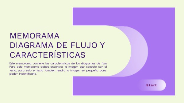 Memorama diagrama de flujo | Genially