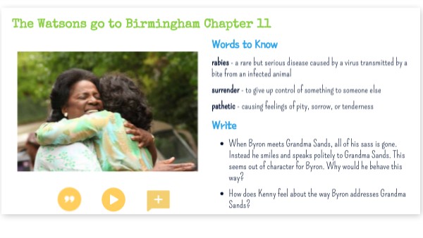 Watsons go to Birmingham Ch 11 | Genially