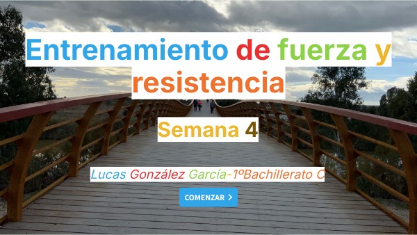 Entrenamiento de fuerza y resistencia-Semana 4 | Genially