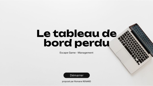 escape_tableau de bord