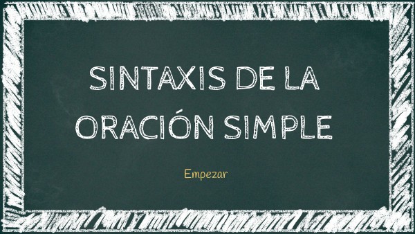 Oración simple | Genially