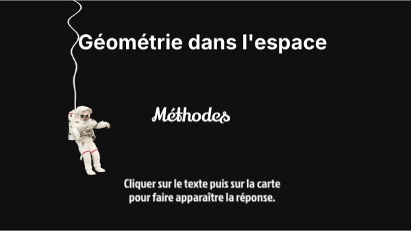 Géométrie dans l'espace | Genially