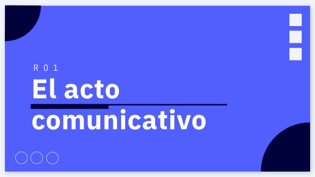 R1 El acto comunicativo | Genially