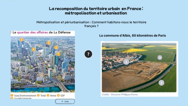 Métropolisation et périurbanisation | Genially