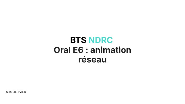 Oral E6 | Genially