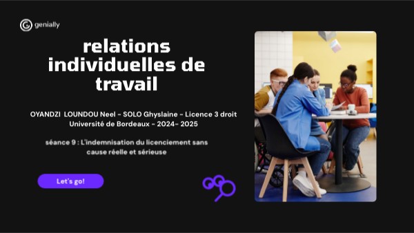 Relations individuelles de travail