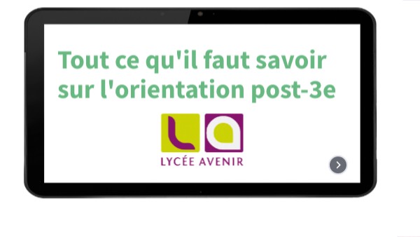 Orientation post-3e Texcier | Genially