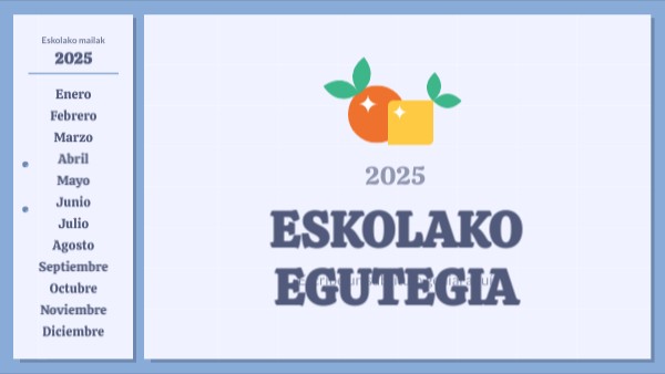 Calendario curso 2025 | Genially