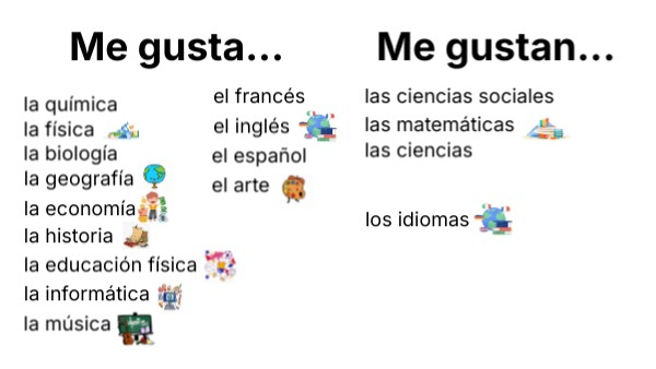 me gusta...