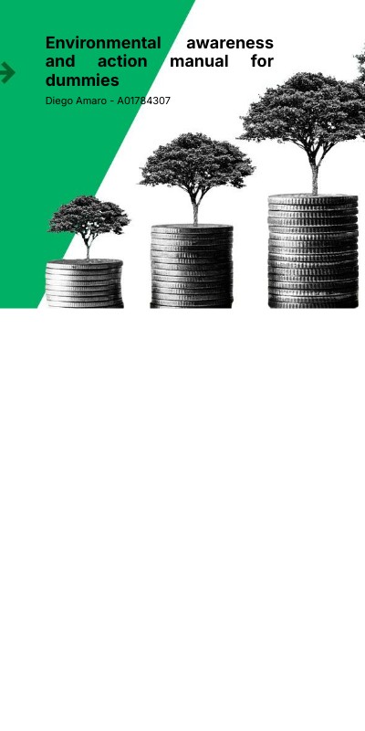 Evidence 2: Environmental awareness and action manual for dummies
