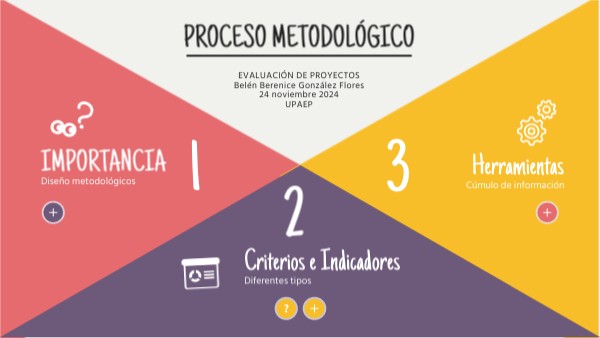 Proceso metodológico para la Evaluación de Proyectos | Genially