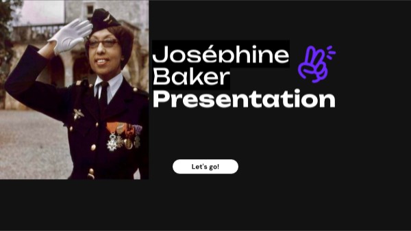 Présentation Joséphine Baker