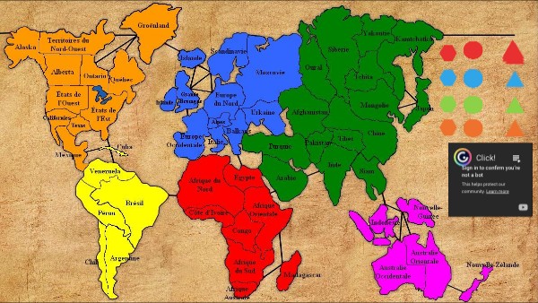 Mappemonde horizontale