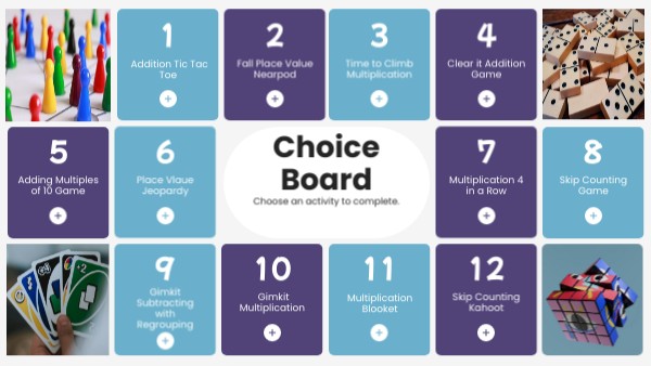 Choice Board | Genially