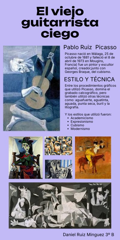 Infografía de Picasso de Daniel Ruiz Minguez