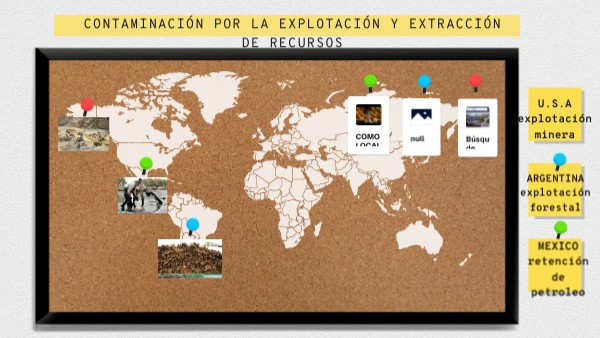 MAPA MUNDO PIZARRA de explotación y extracción | Genially