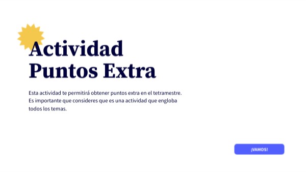 Actividad puntos extra