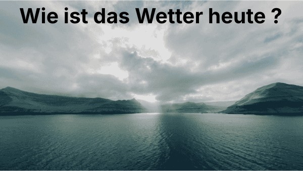 Wie ist das Wetter heute