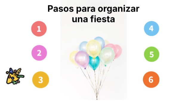 PASOS PARA ORGANIZAR UNA FIESTA | Genially