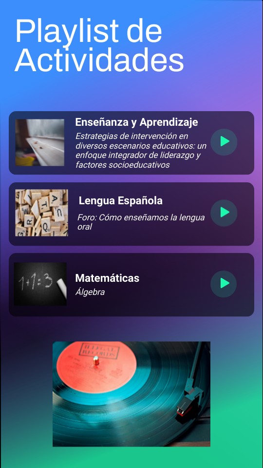 Playlist de Actividades