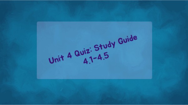 Microsoft Office: Unit 4 Quiz Study Guide | Genially