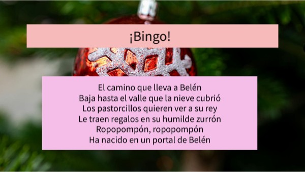 Bingo 14-12 | Genially