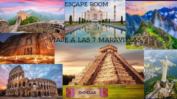 ESCAPE ROOM 7 MARAVILLAS Y SISTEMAS DE ECUACIONES