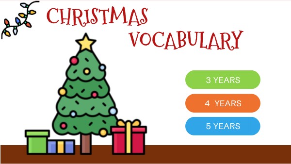 Christmas vocabulary