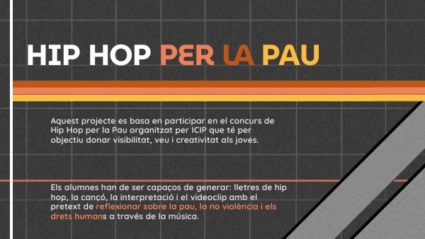 Hip hop per la pau | Genially