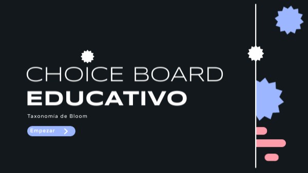 Choice Board Educativo