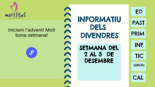 divendres 29/11 | Genially