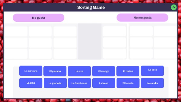 Sorting Cards | Genially