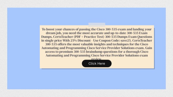 300-535 Exam Dumps with Updated Cisco PDF Questions