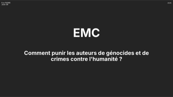 EMC GENOCIDES/ CRIMES | Genially