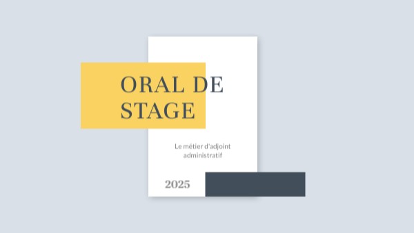oral de stage | Genially